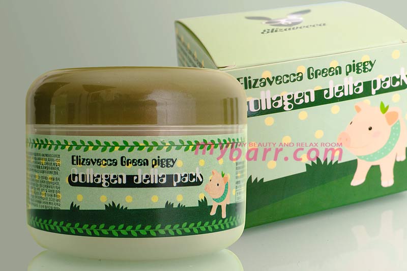 Maschera al collagene per viso: Elizavecca collagen jella pack - mybarr